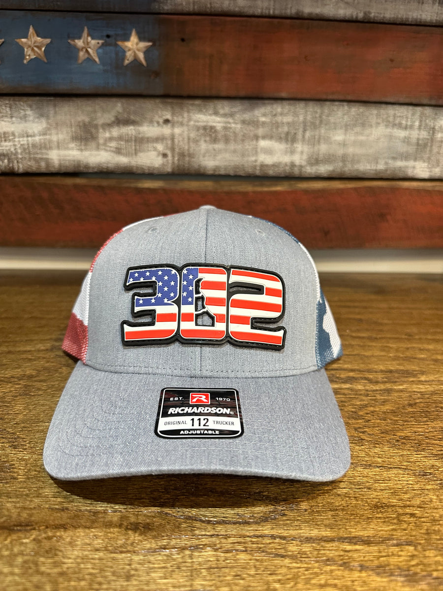Richardson - 302 Flag Grey Americana – 302 Delaware Localwear