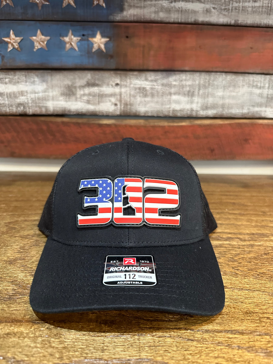 Richardson - 302 Flag Black – 302 Delaware Localwear