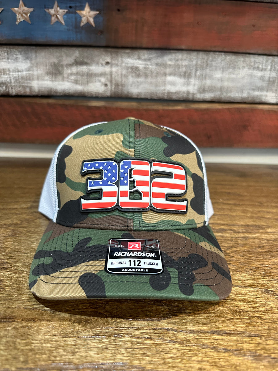 Richardson - 302 Flag Camo White – 302 Delaware Localwear