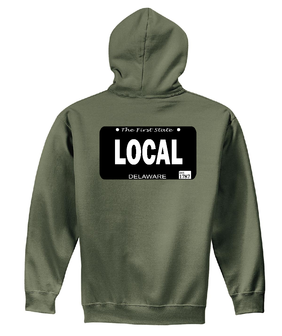The Local Black Tag Hoodie – 302 Delaware Local Wear