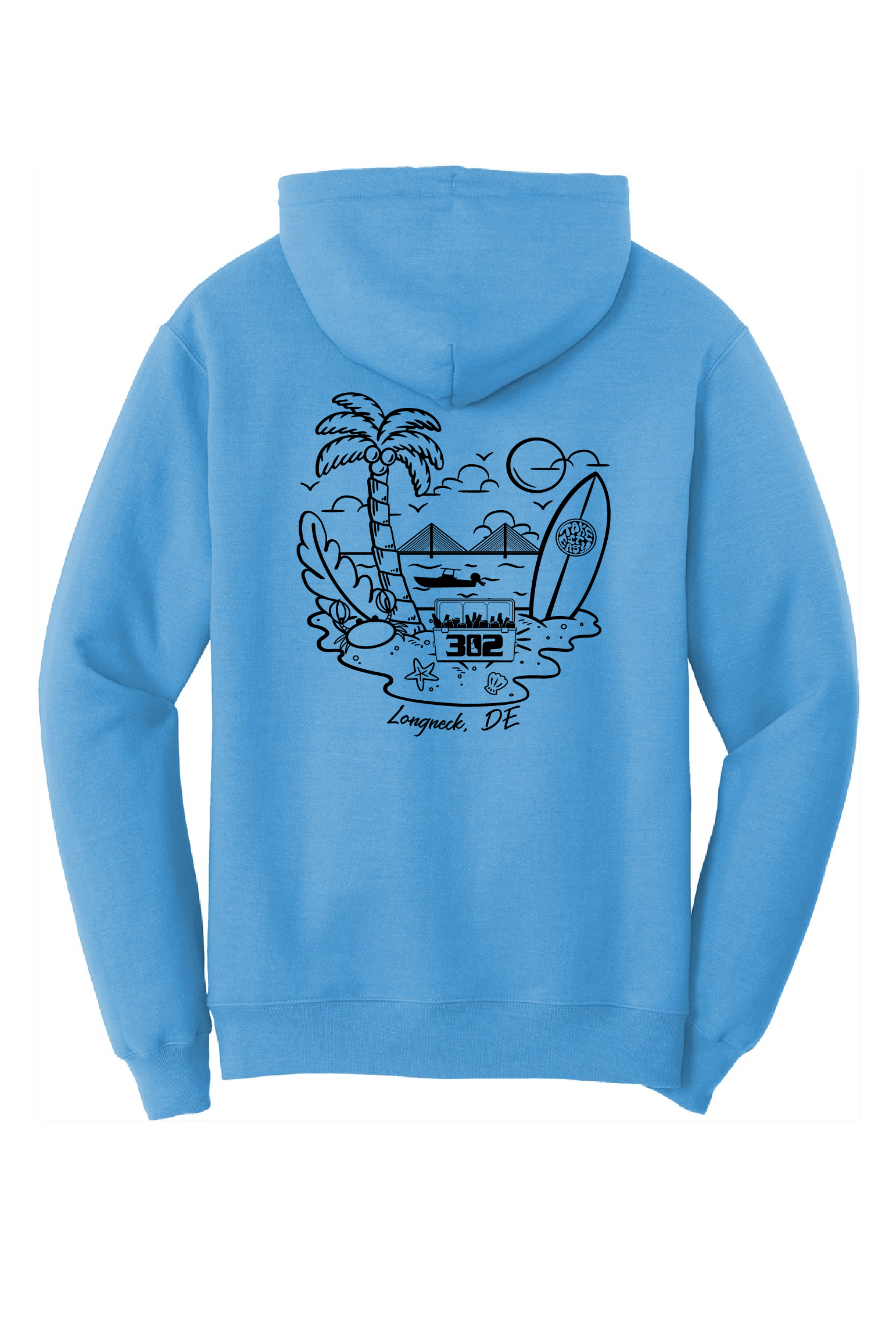 Take it Easy - Longneck Hoodie – 302 Delaware Local Wear